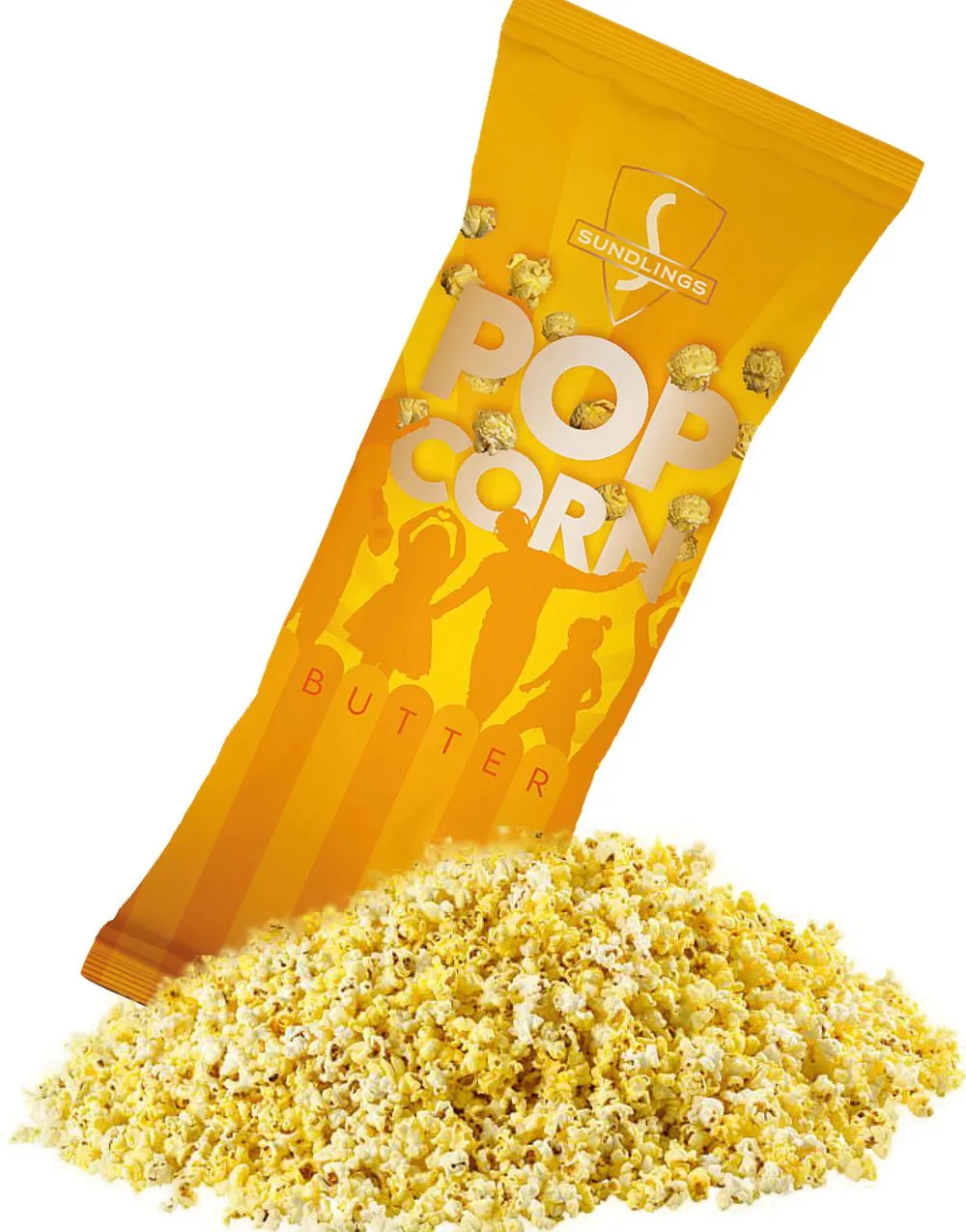Sundlings Butter Popcorn - Ferdigpoppet Popcorn med Smørsmak 100 gram ...